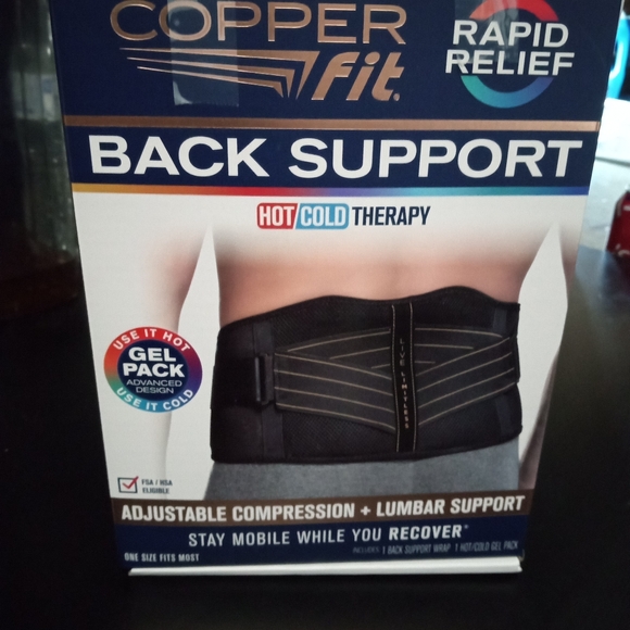 Copper Fit | Other | Copper Fit Back Brace Hotcold One Size Fits Most ...